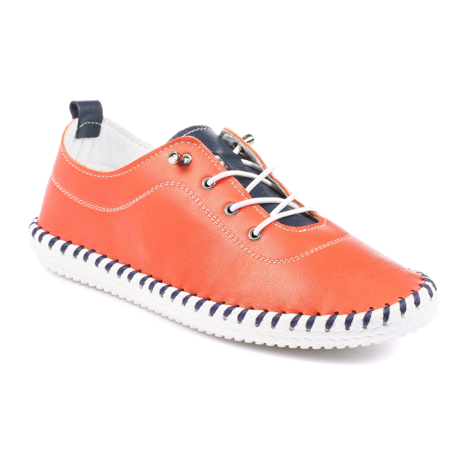 St Ives Leather Plimsoll - E Higgs and Sons Shoes